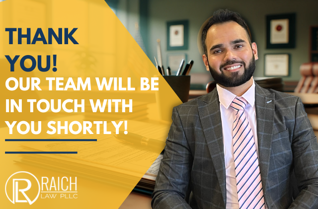 Thank You Page | Raich Law PLLC
